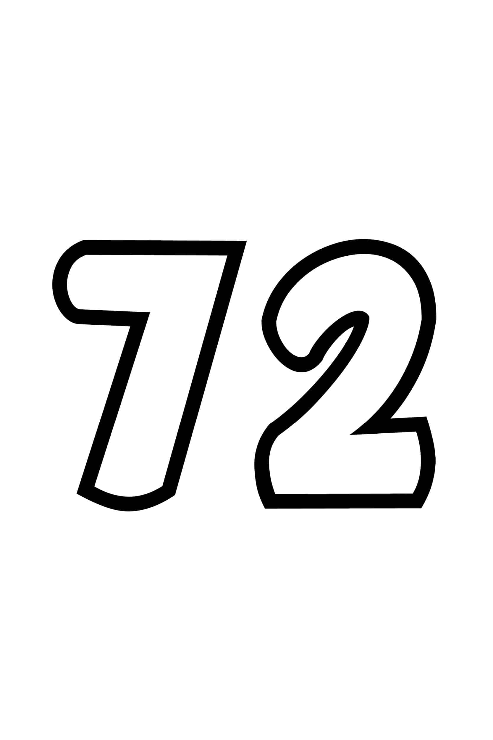 Free Printable Number Bubble Letters Bubble Number 72 Freebie Free Printable Number Bubble Letters Bubble Number 72 Freebie