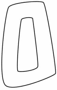 Graffiti Bubble Letter O Printable