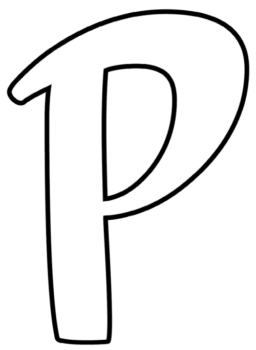 Printable Cursive Bubble Letter P Freebie Finding Mom