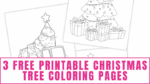 3 Free Printable Christmas Tree Coloring Pages