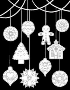 6 Christmas Ornament Coloring Page Printables - Freebie Finding Mom