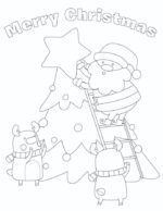 3 Free Printable Merry Christmas Coloring Pages