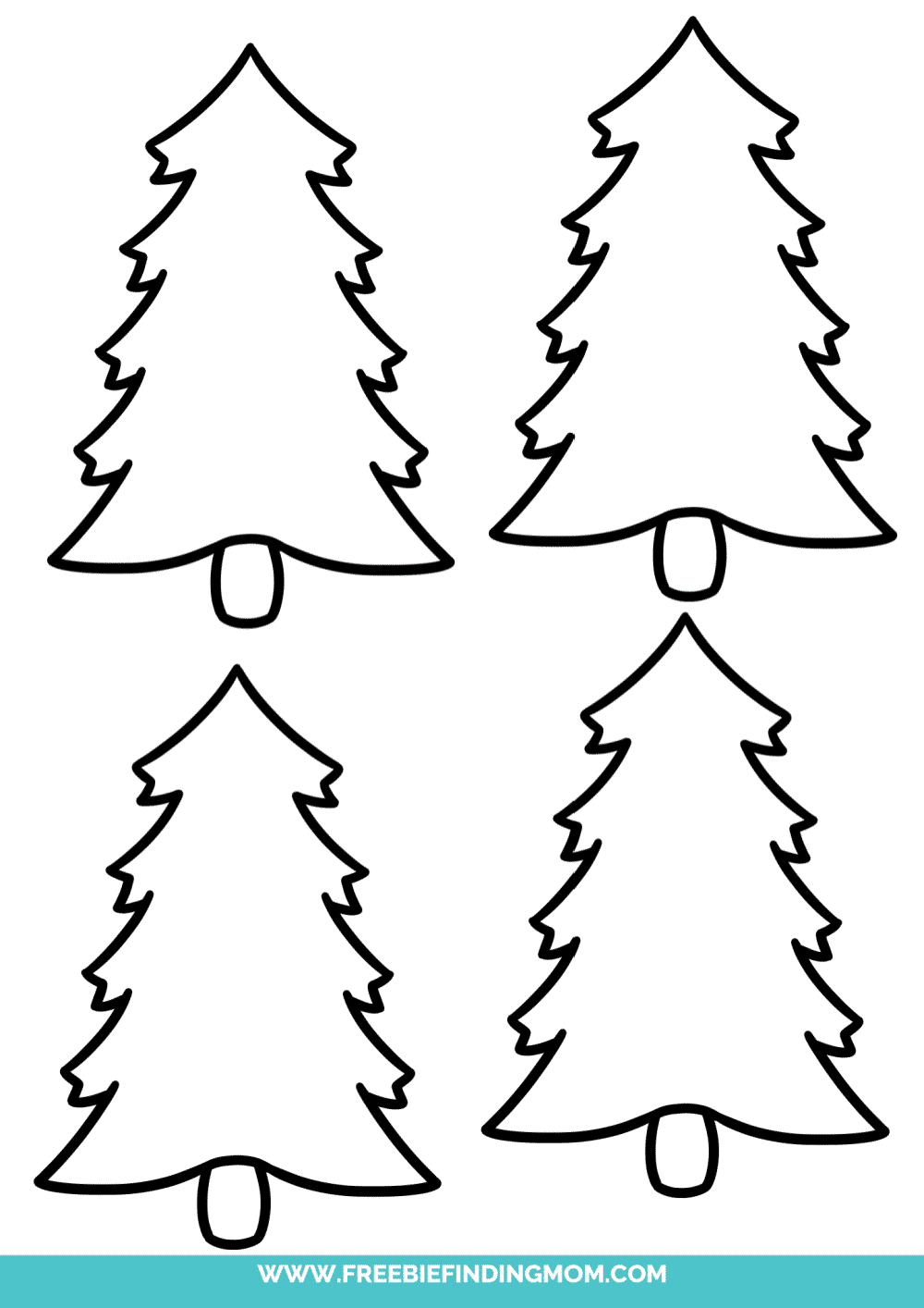 10 Free Christmas Tree Template Printables