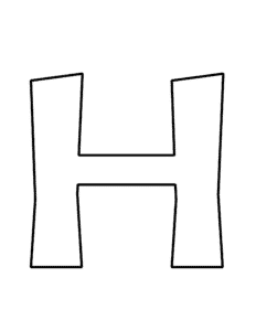 Bubble Letter H (Uppercase & Lowercase) - Freebie Finding Mom