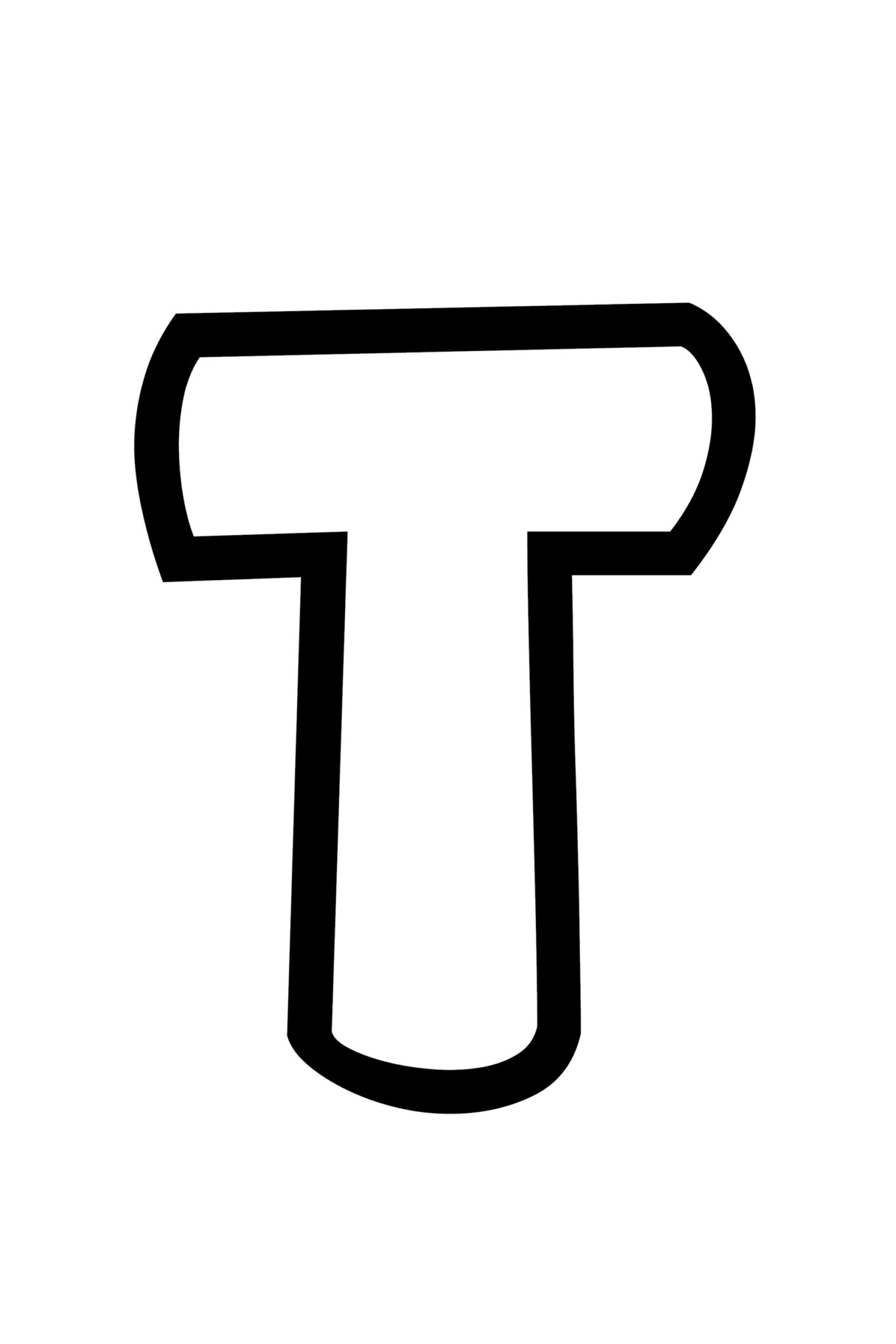 Free Printable Bubble Letter T Freebie Finding Mom