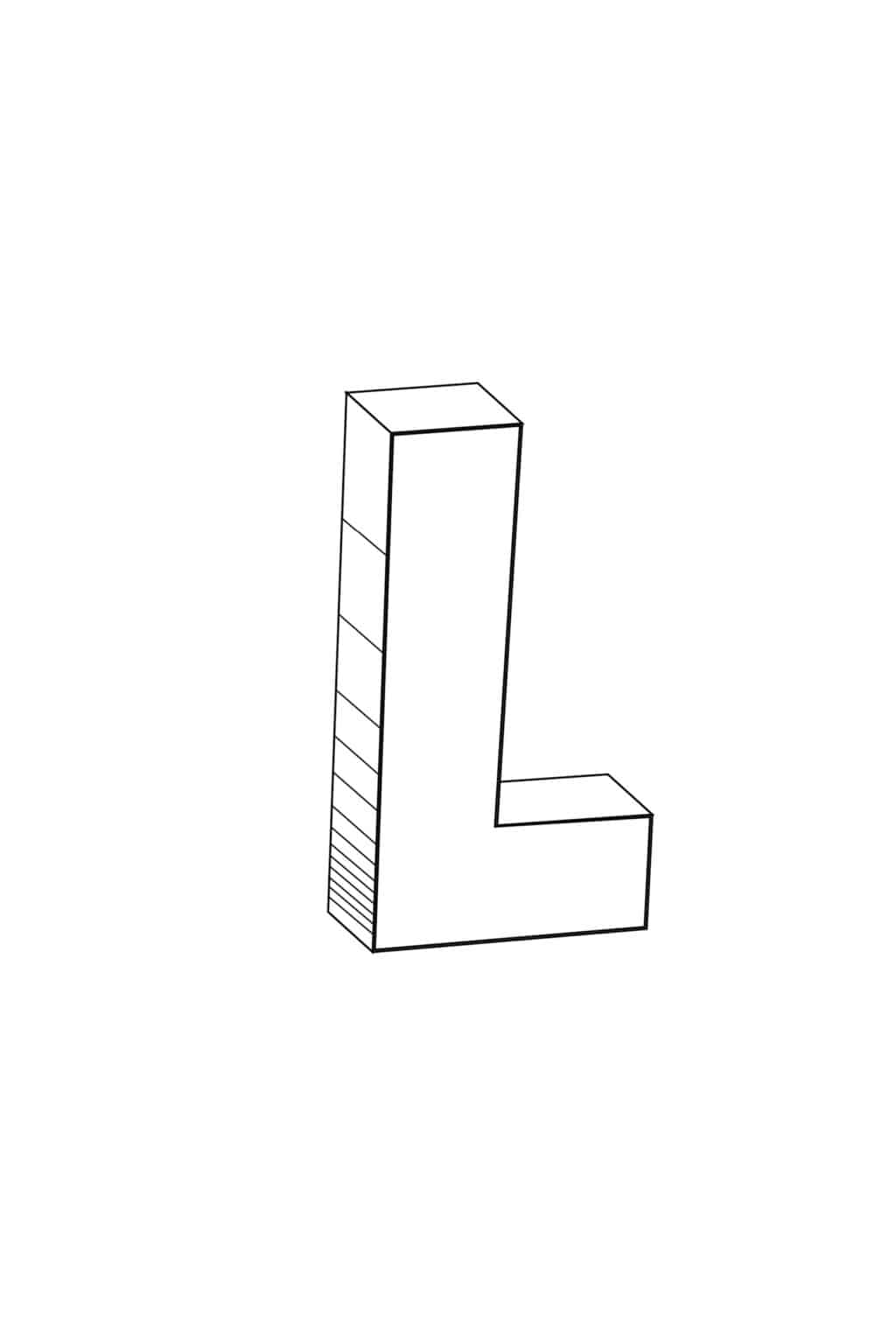 Printable Bubble Letter L - Freebie Finding Mom