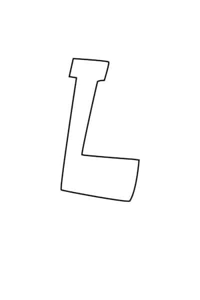 Printable Bubble Letter L - Freebie Finding Mom