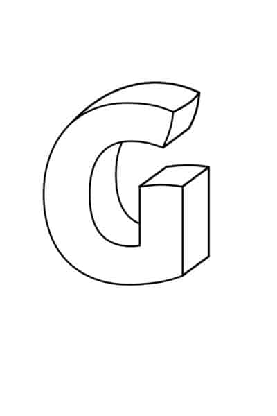 Free Printable Bubble Letter G