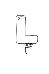 Printable Bubble Letter L - Freebie Finding Mom
