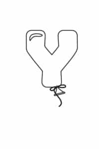 Printable Bubble Letter Y - Freebie Finding Mom