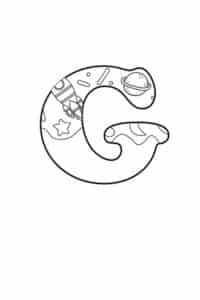 Free Printable Bubble Letter G