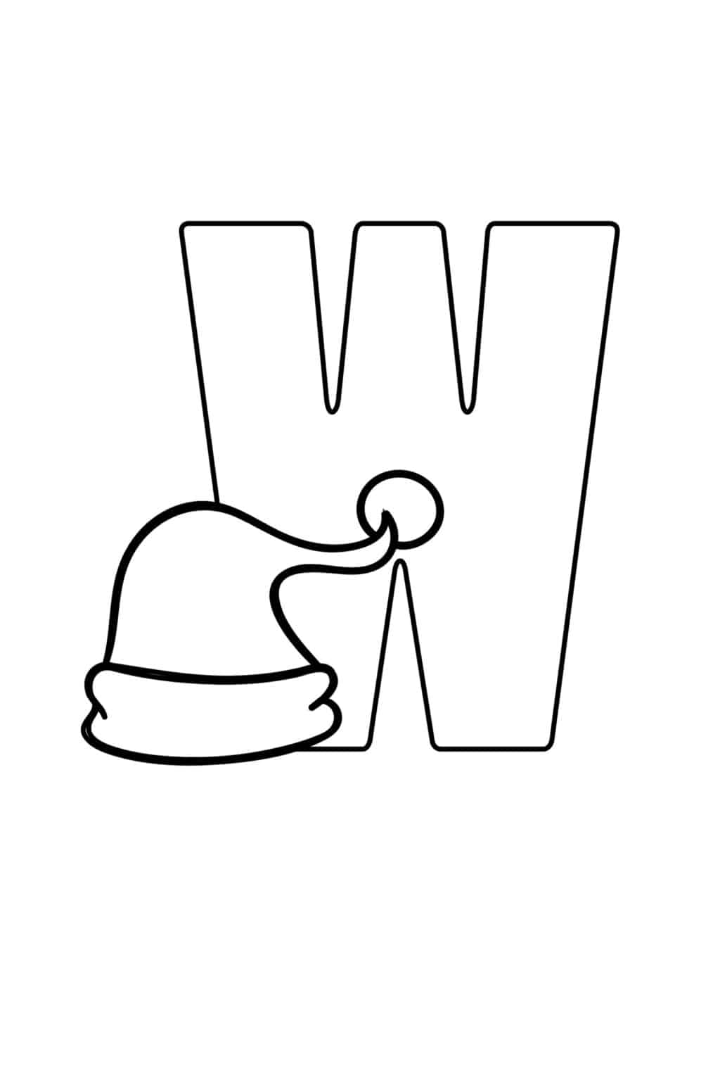 Free Printable Bubble Letter W