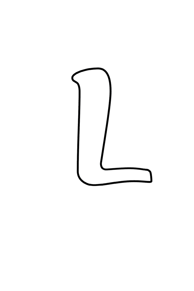 Printable Bubble Letter L - Freebie Finding Mom
