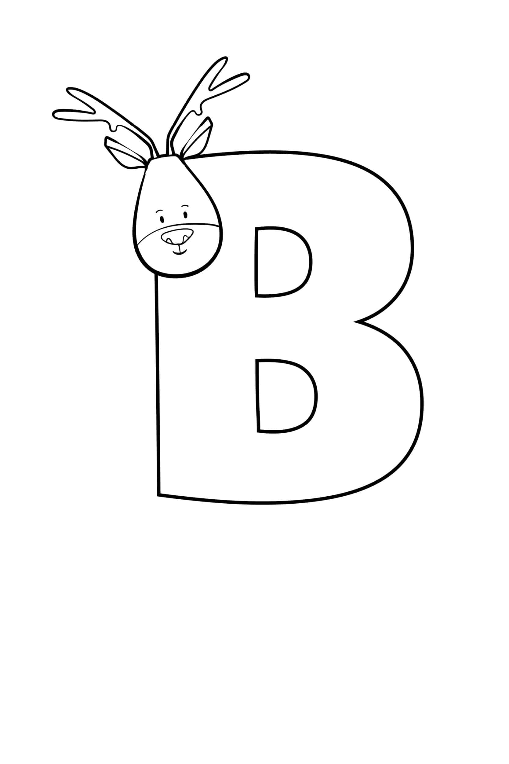 Graffiti Bubble Letter B Printable