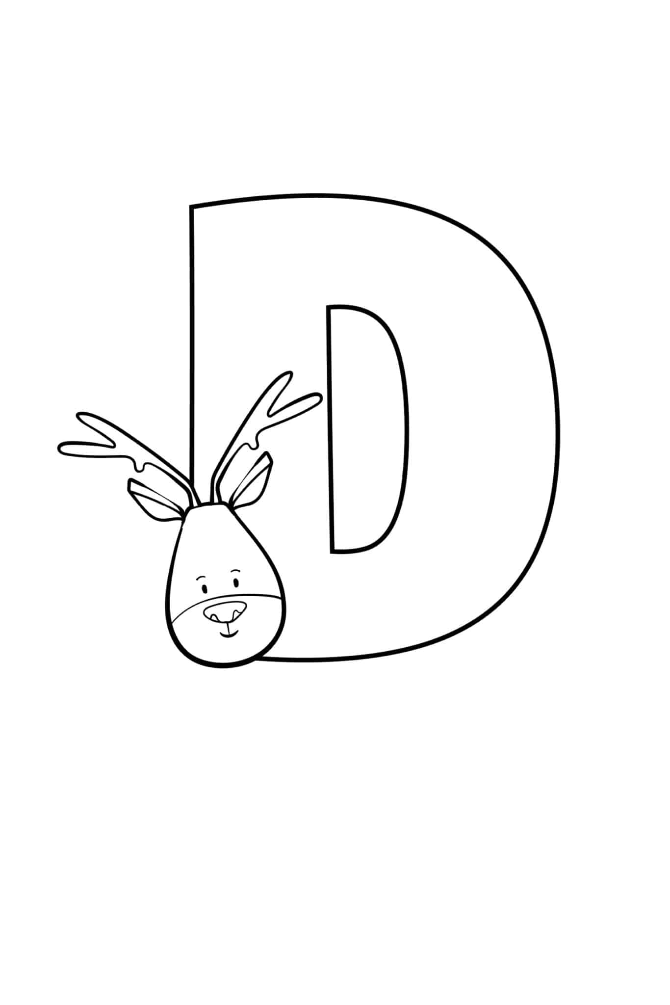 Printable Bubble Letters: Outer Space Letter D