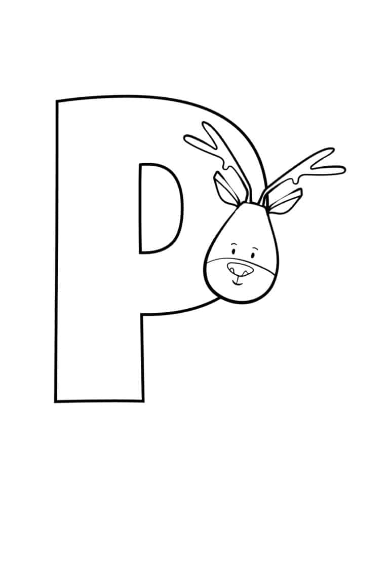 Free Printable Bubble Letter Stencils: Bubble Letter P