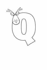 Free Printable Bubble Letter Q