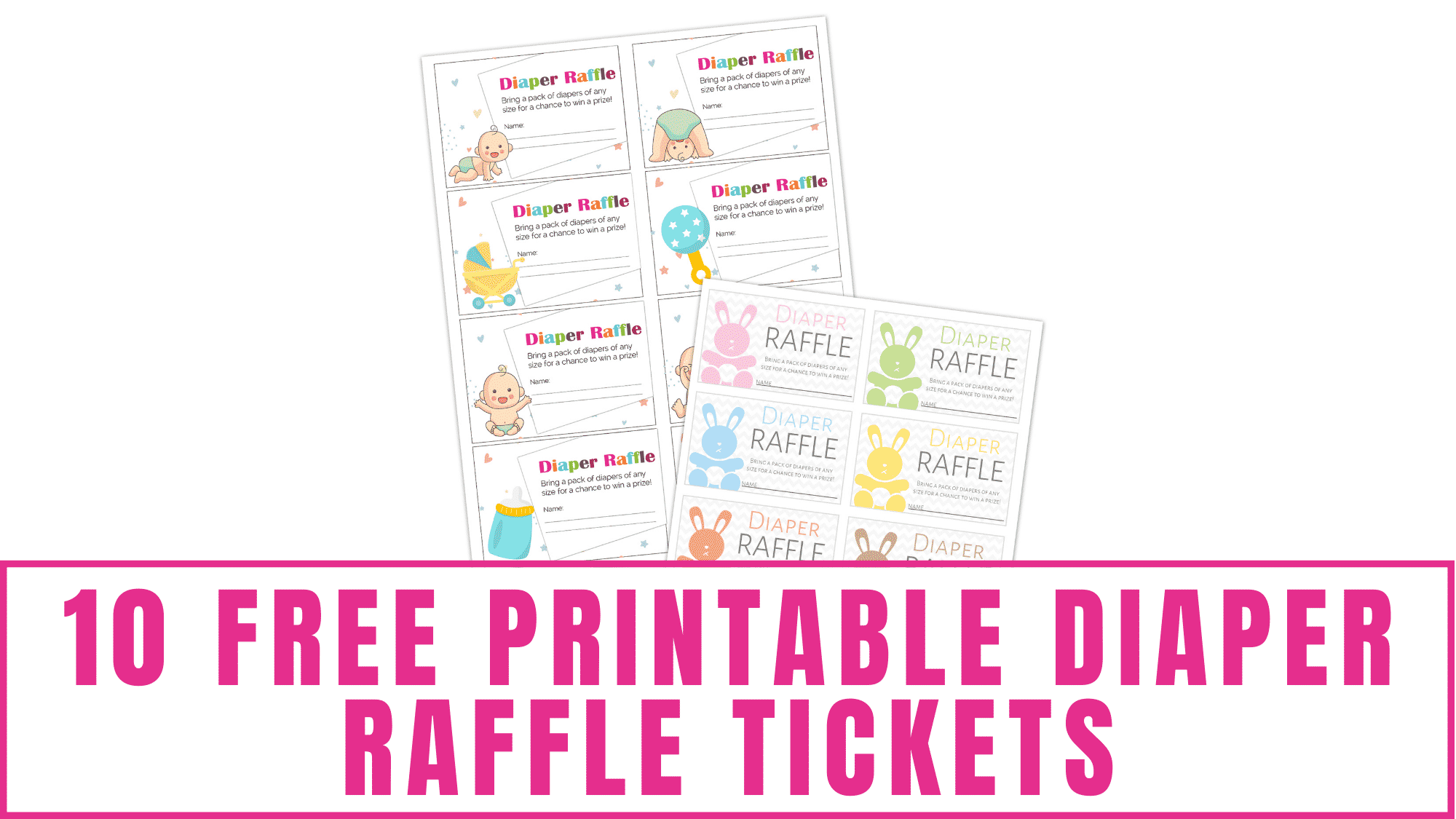 Baby Shower Diaper Raffle Template Free