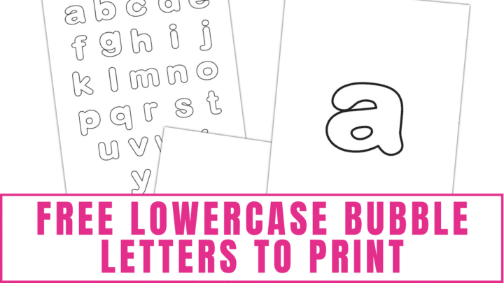 Free Lowercase Bubble Letters to Print - Freebie Finding Mom