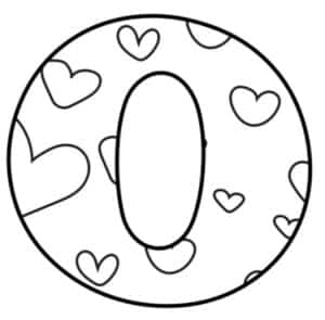 Free Printable Bubble Letters: Valentine Bubble Letter O