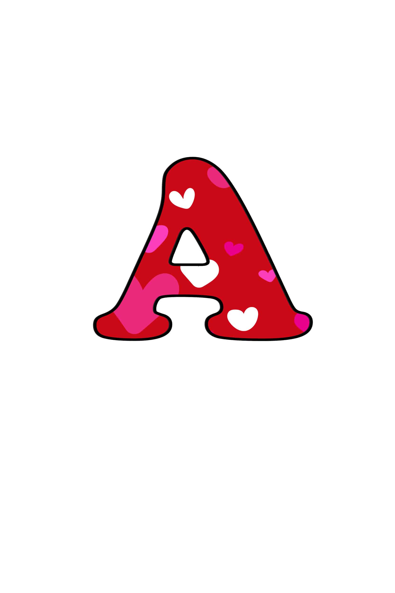 Colorful Bubble Letters: Valentines Bubble Letters Alphabet