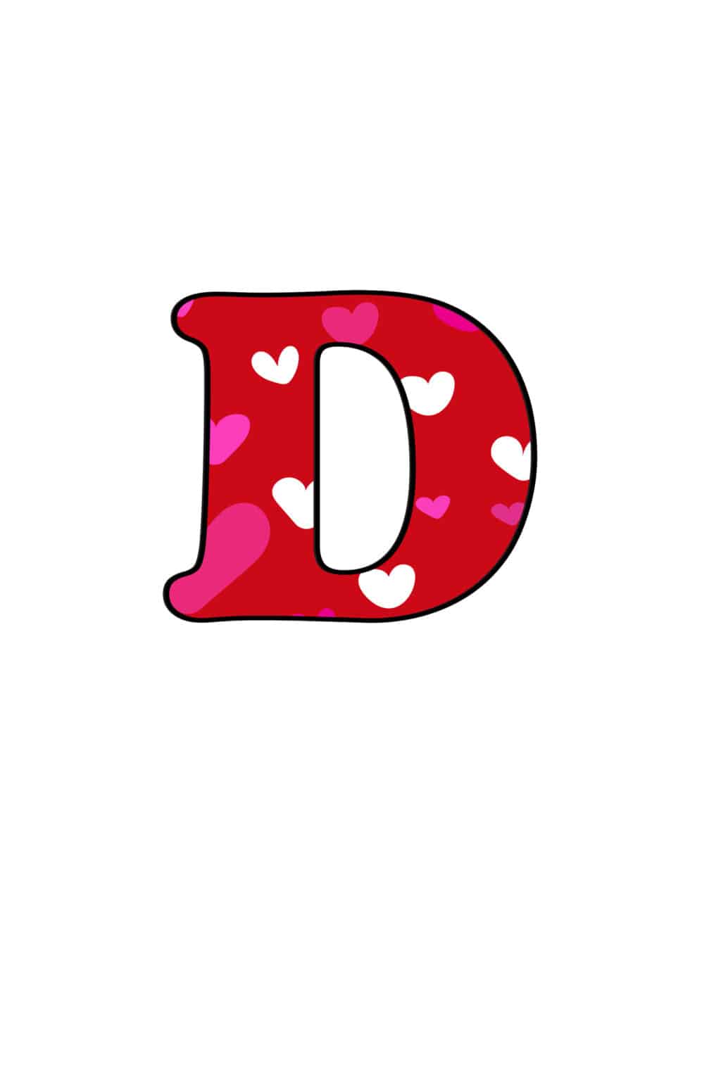 Free Printable Bubble Letters: Colorful Valentine Alphabet