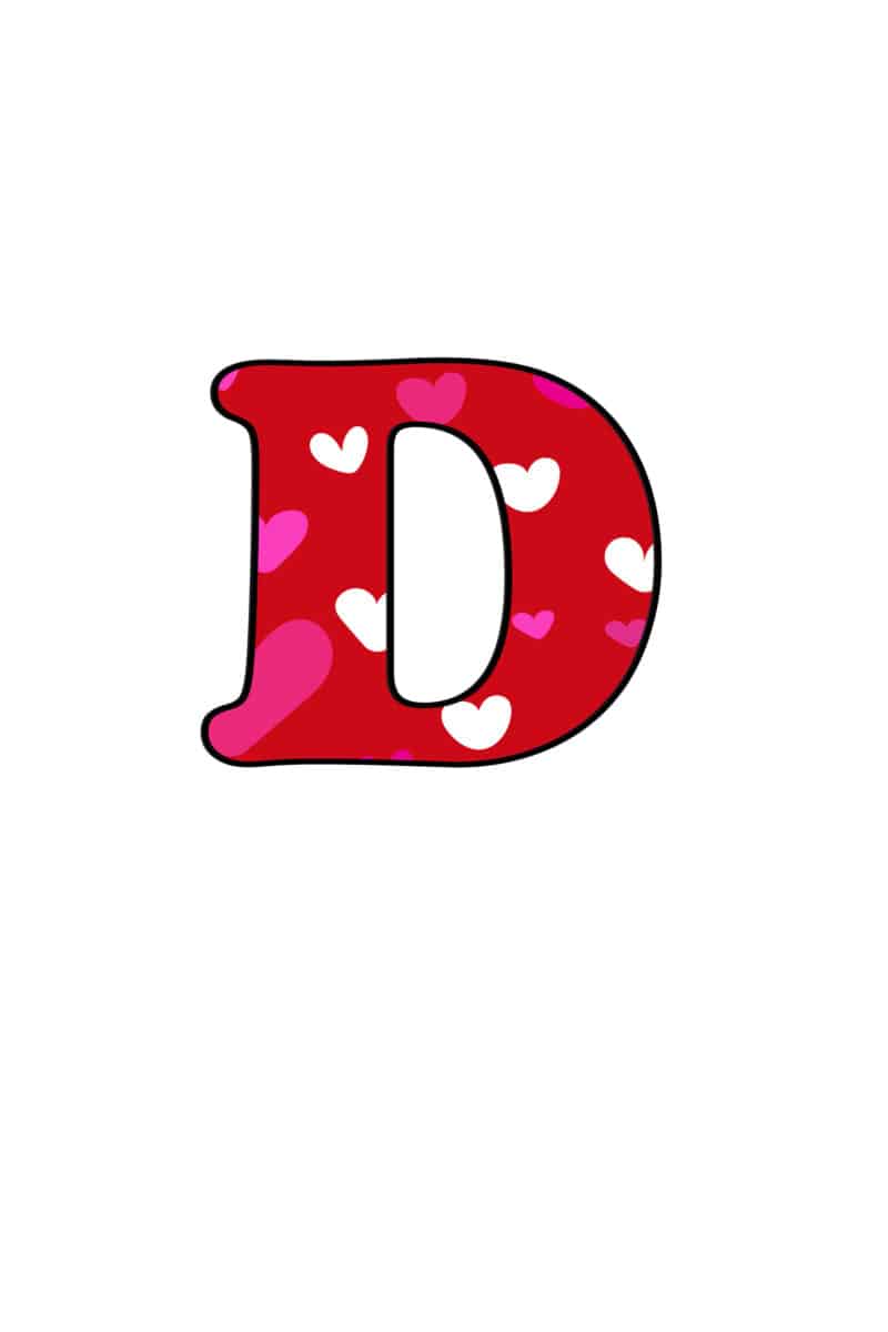 Free Printable Bubble Letters: Colorful Valentine Alphabet