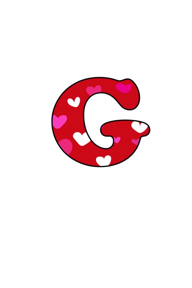 Free Printable Bubble Letters: Colorful Valentine Alphabet