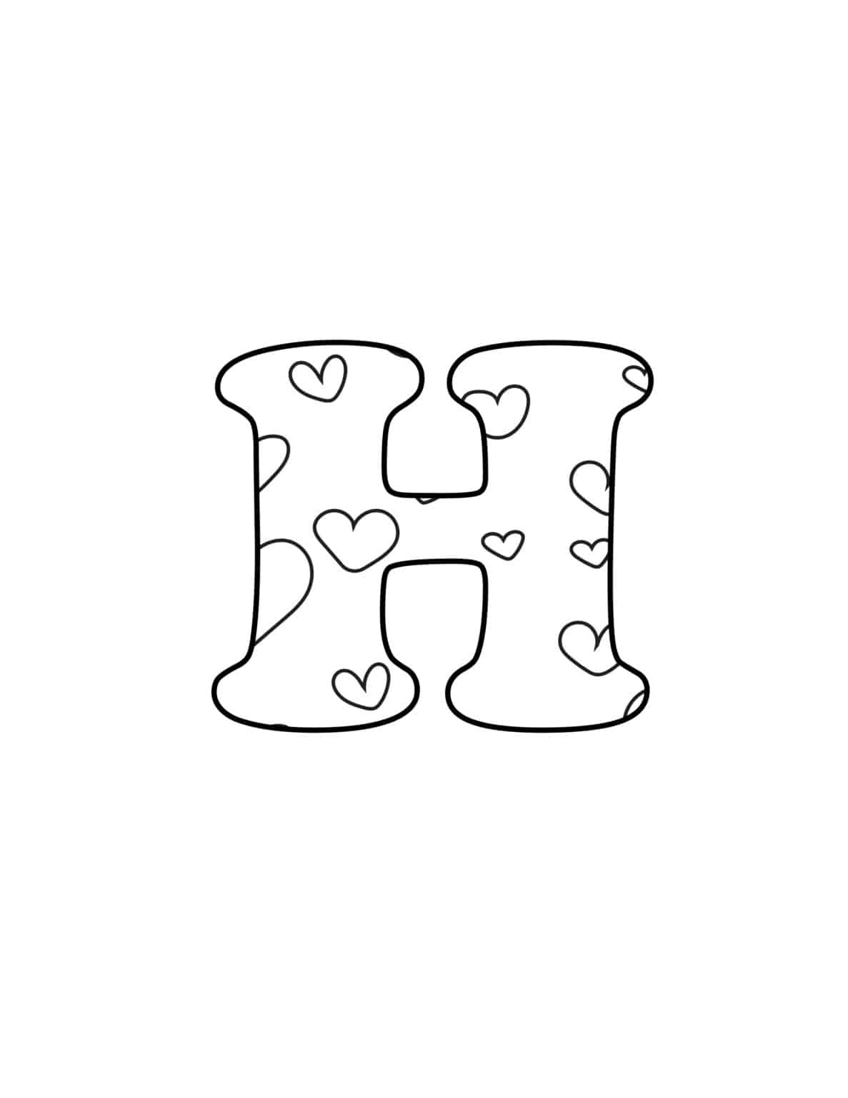 Free Printable Valentine Bubble Letters: Bubble Letters Alphabet