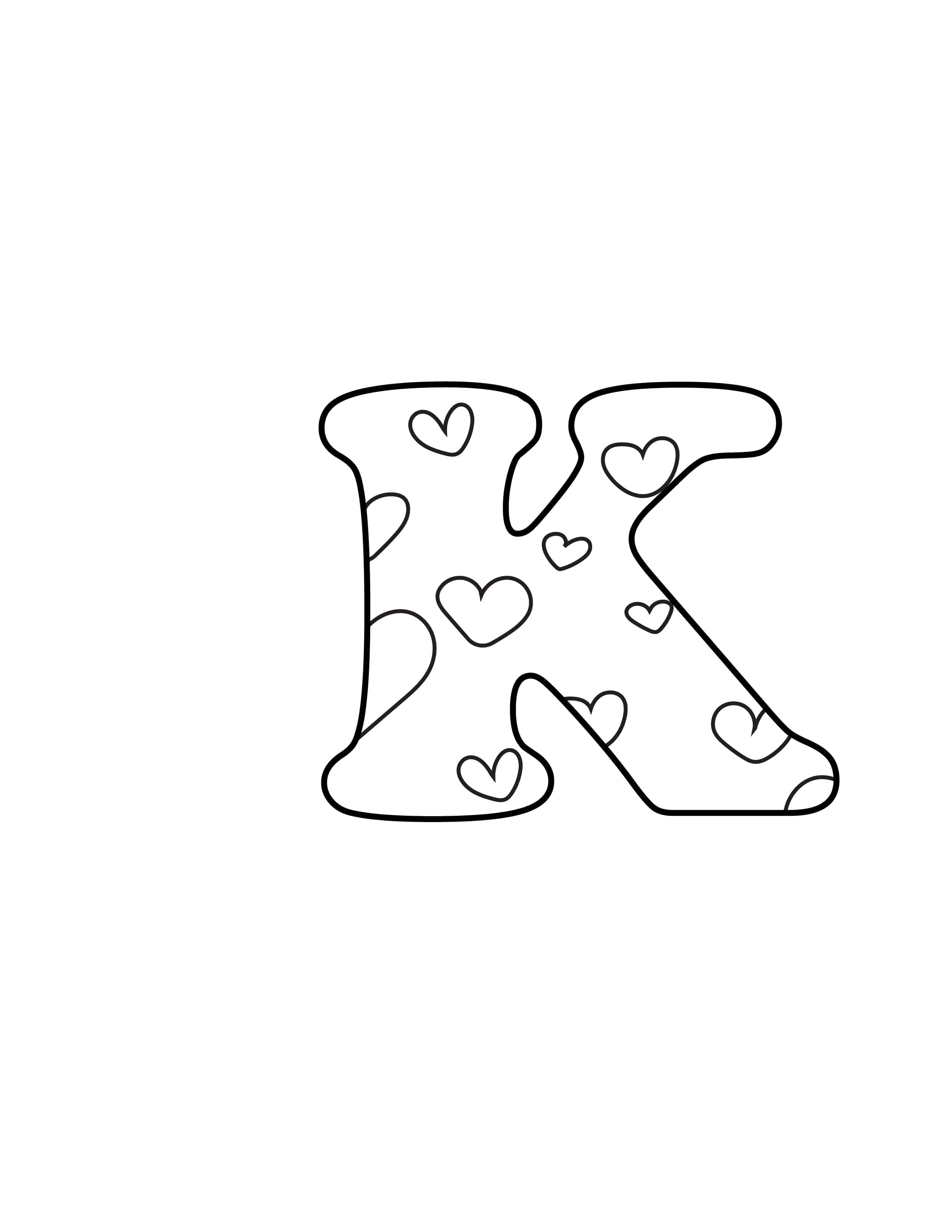 Free Printable Valentine Bubble Letters Bubble Letter K Freebie Free Printable Valentine Bubble Letters Bubble Letter K Freebie