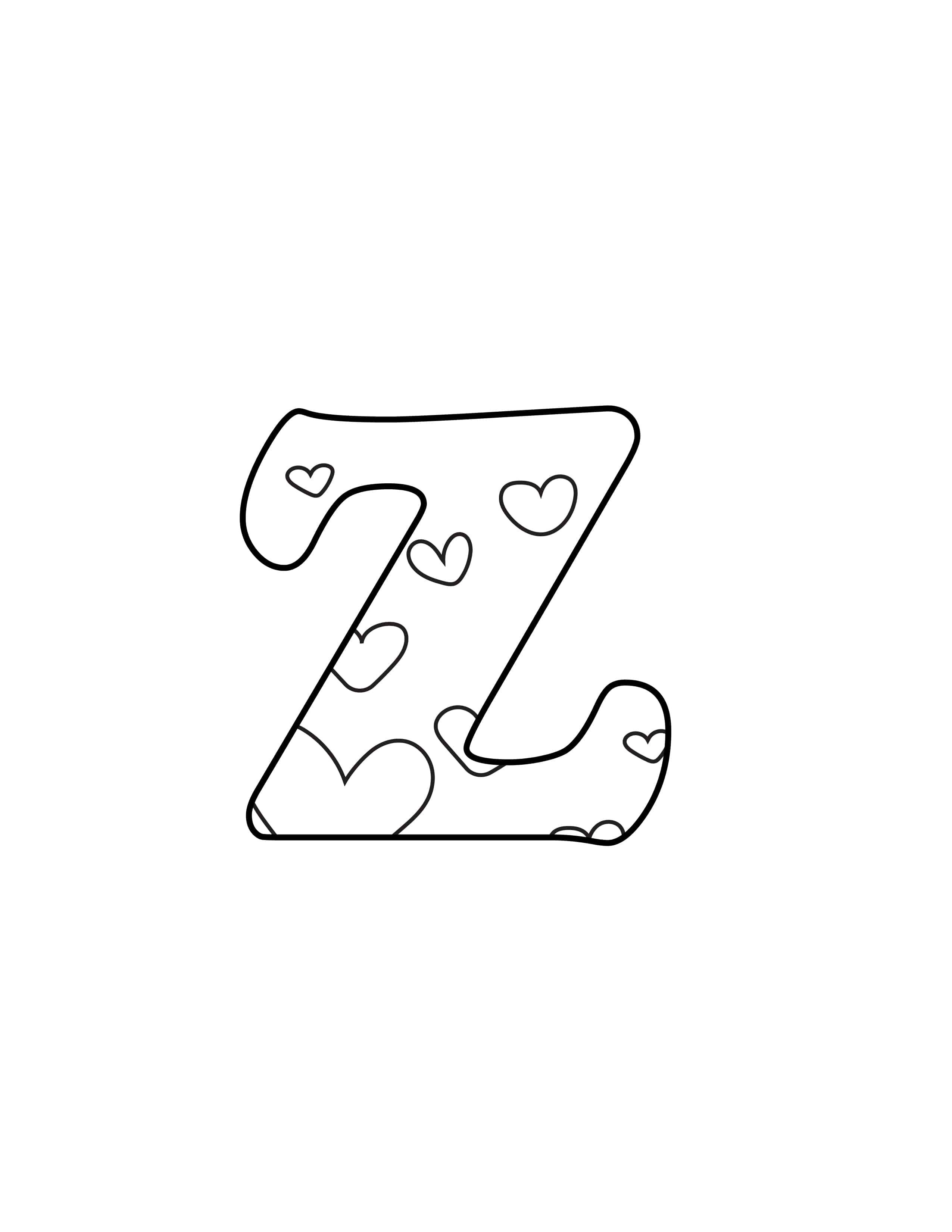 Bubble Letters Z