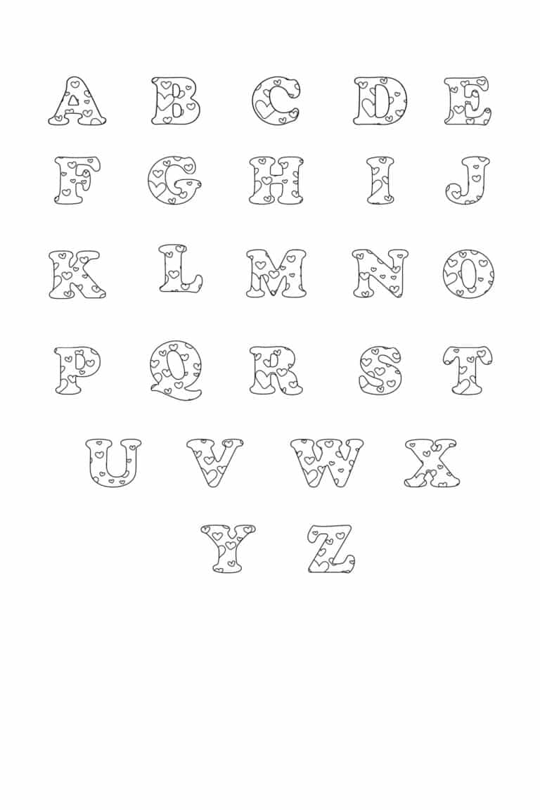 Free Printable Bubble Letters: Valentine