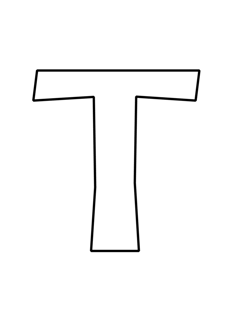 Free Printable Bubble Letters: Valentine Bubble Letter T