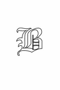 Free Printable Alphabet Letters: Gothic Calligraphy