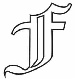 Free Printable Alphabet Letters: Gothic Calligraphy Capital F