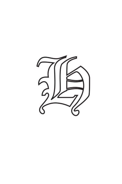 Free Printable Alphabet Letters: Gothic Calligraphy