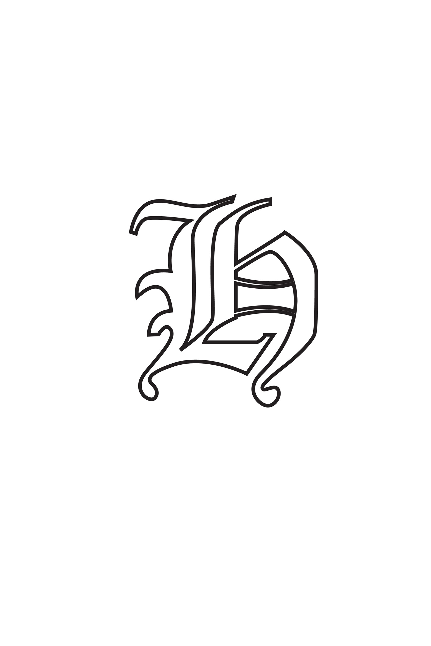 Free Printable Alphabet Letters: Gothic Calligraphy