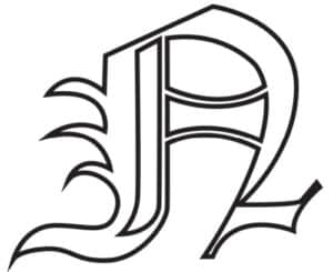 Free Printable Alphabet Letters: Gothic Calligraphy Capital N