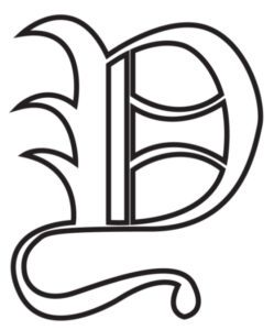 Free Printable Alphabet Letters: Gothic Calligraphy Capital Y