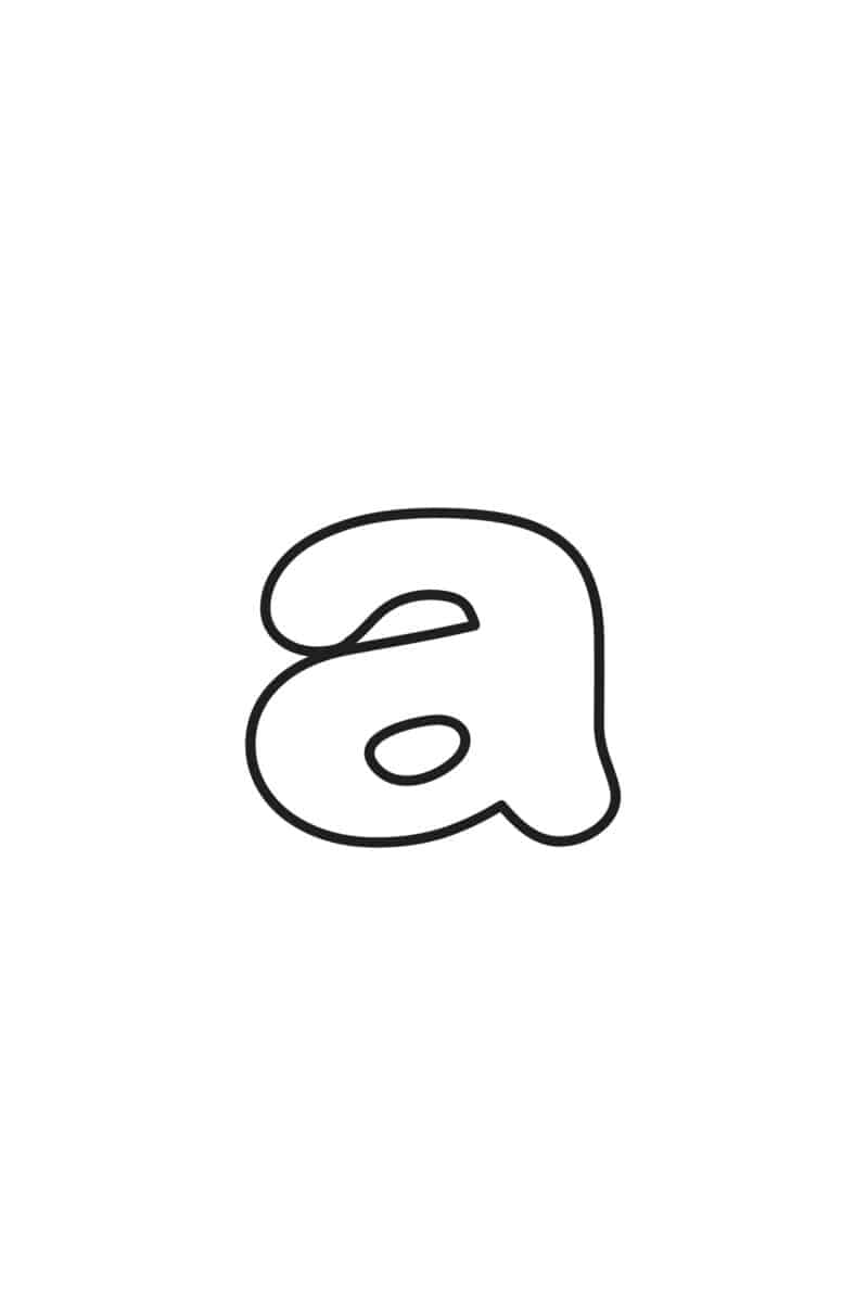 Alphabet Bubble Letters There Are Ten Different Free Letter Stencils