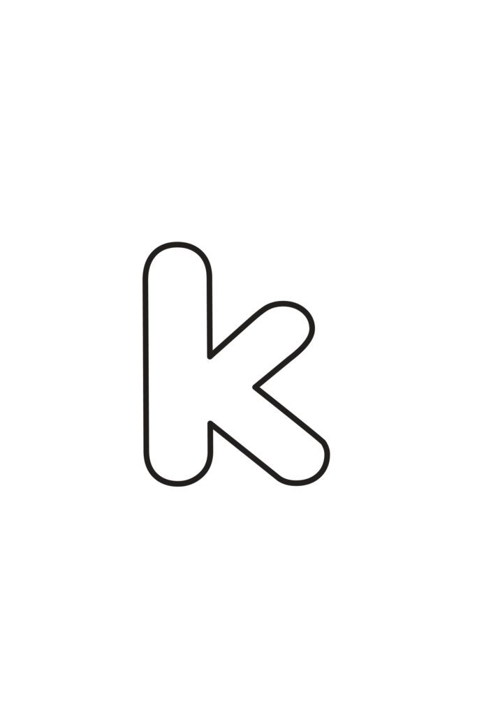 Free Printable Cool Bubble Letters Bubble Letter K Freebie Finding Mom