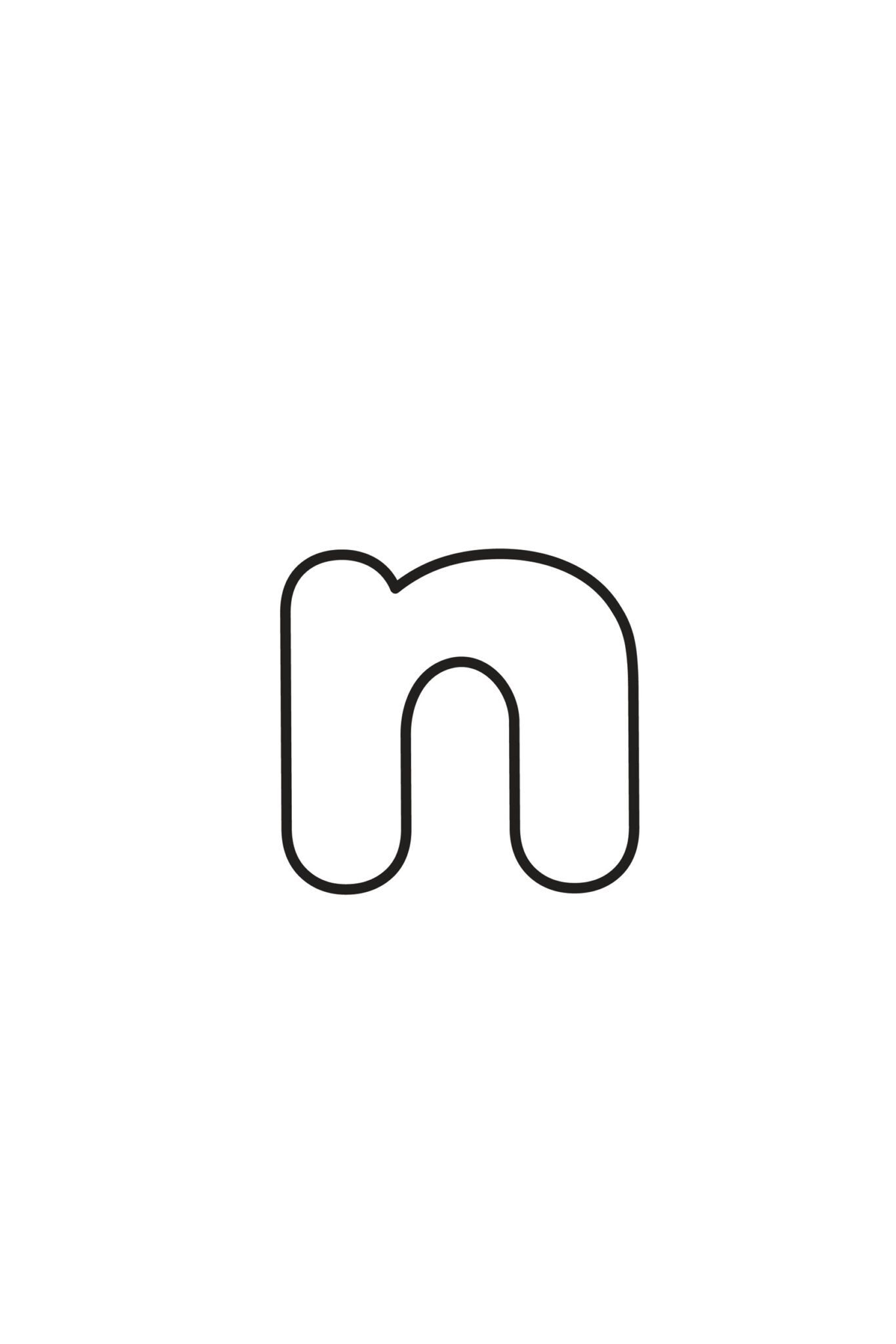 Free Printable Bubble Letter N Freebie Finding Mom