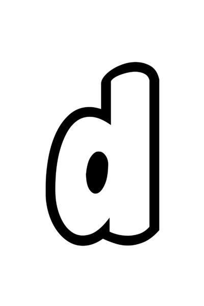 Printable Bubble Letter D - Freebie Finding Mom
