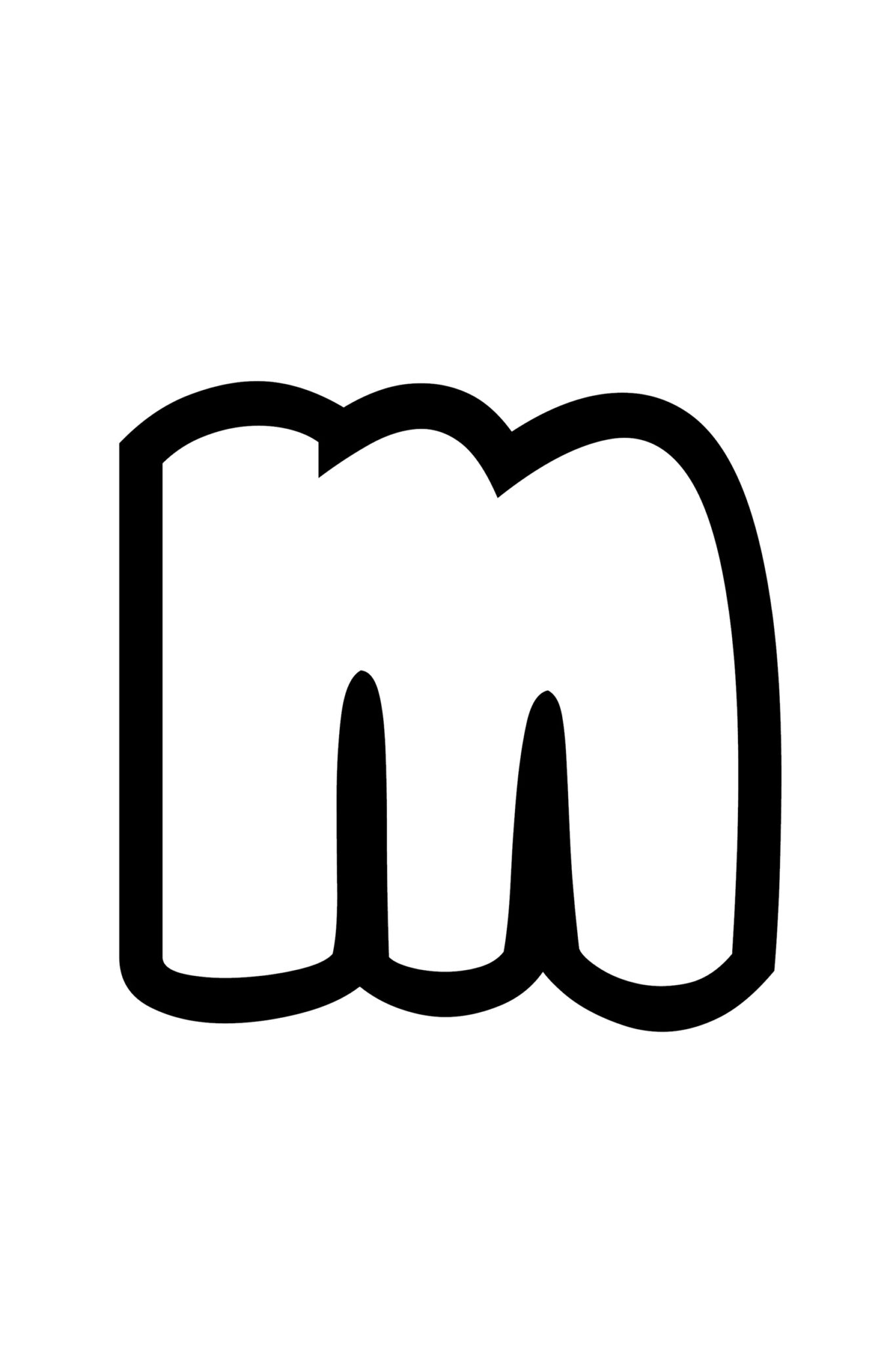 Printable Bubble Letter M - Freebie Finding Mom