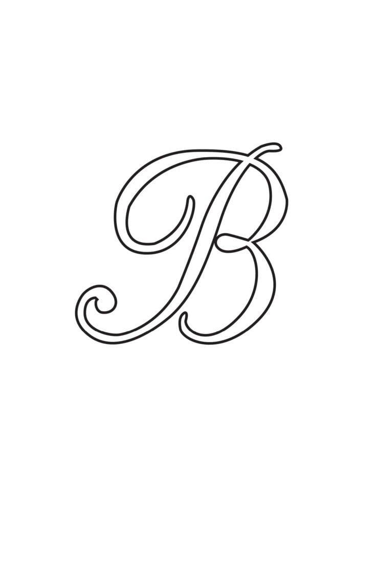 5 Free Printable Alphabet Calligraphy Letters - Freebie Finding Mom