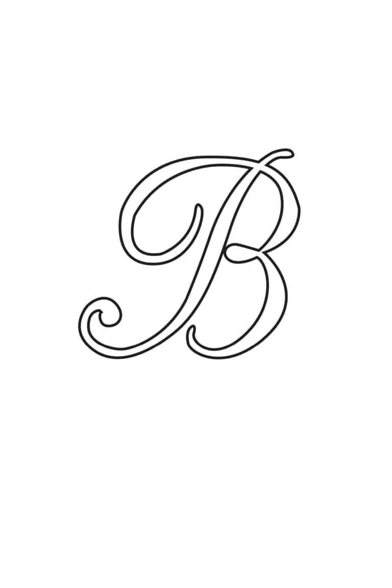 Free Calligraphy Letters Printable: Uppercase Alphabet