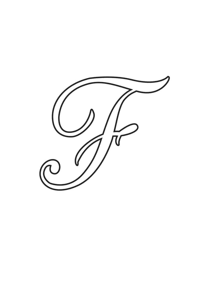 Free Calligraphy Letters Printable: Uppercase Alphabet