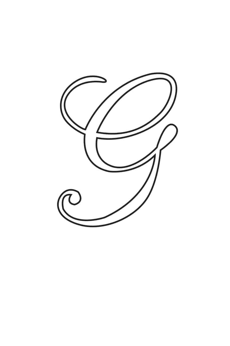 Free Calligraphy Letters Printable: Uppercase Alphabet