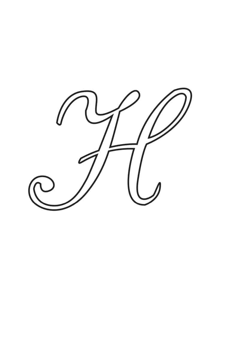 5 Free Printable Alphabet Calligraphy Letters - Freebie Finding Mom