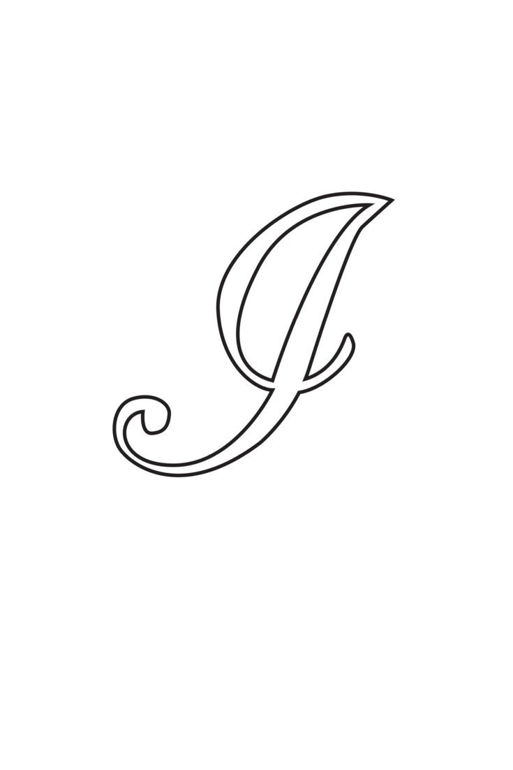 Free Calligraphy Letters Printable: Uppercase Alphabet